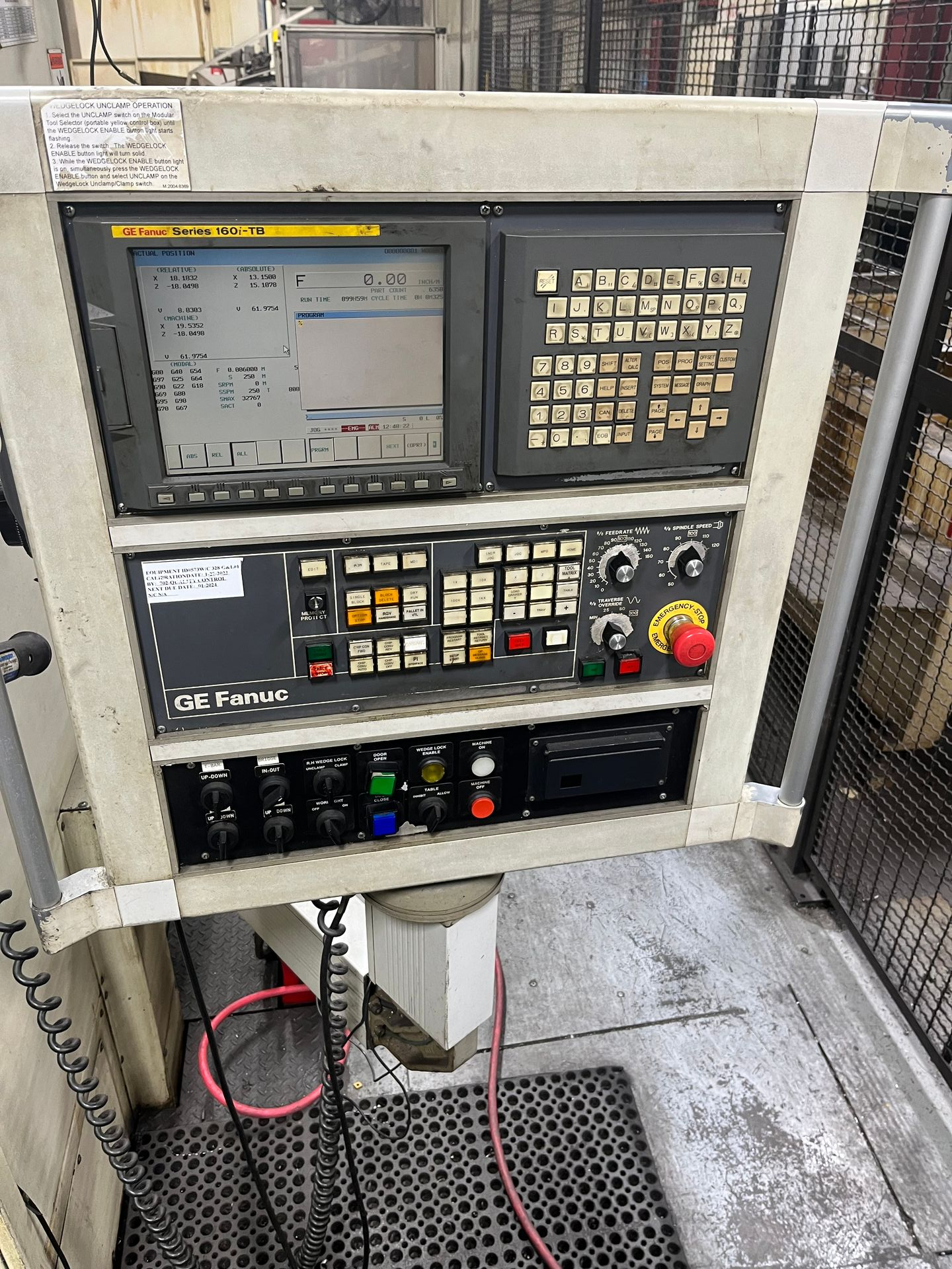 2005 Giddings & Lewis VTC 1600 w/ Fanuc 160i-TB Control W/ Tool Changer ...