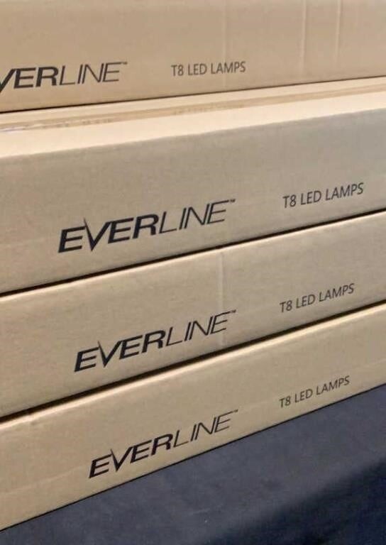 (100) ULT 4' T8 LED Light Bulbs Everline T8 Retrofit LRT8M22L/850A
