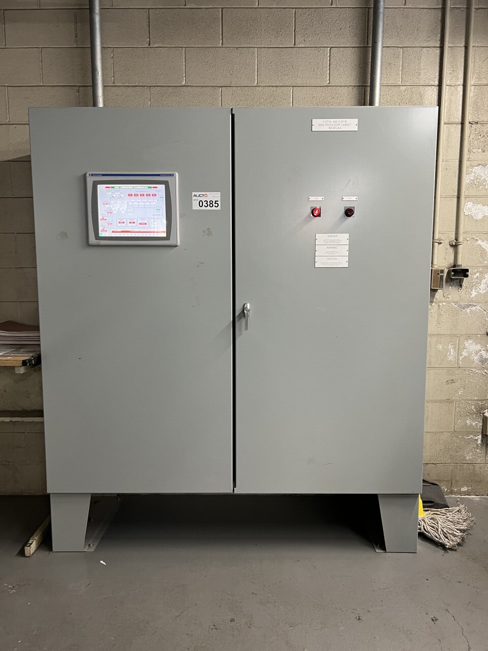 Cabinet with Allen Bradley Panelview and Controllogix PLCs For Sale | Aucto