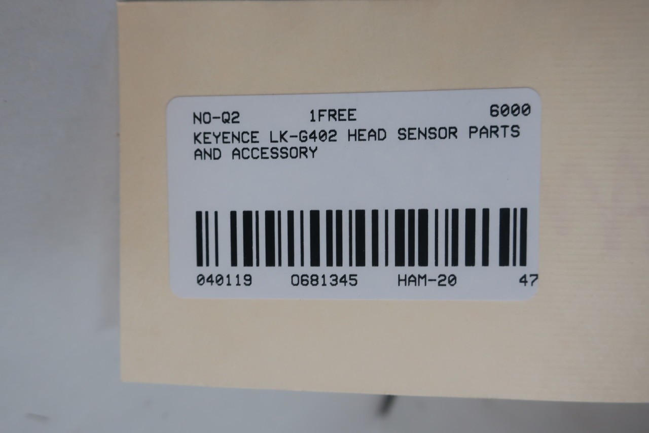 KEYENCE LK-G402 HEAD SENSOR PARTS AND ACCESSORY For Sale | Aucto