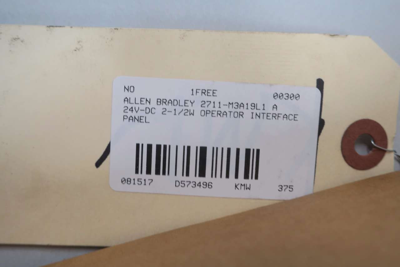 ALLEN BRADLEY 2711-M3A19L1 PANELVIEW 300 SER A OPERATOR INTERFACE PANEL ...
