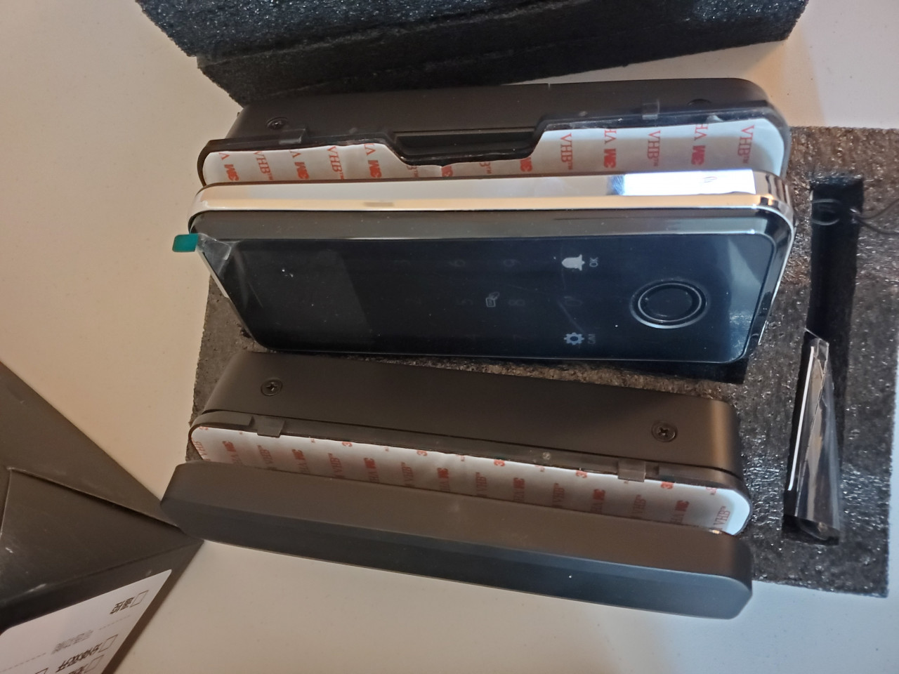 Two Smart Access Control Glass Door Lock For Temper 10-12mm Glass For ...