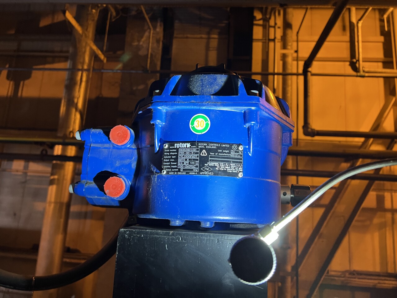 3x Rotork electric valve actuators