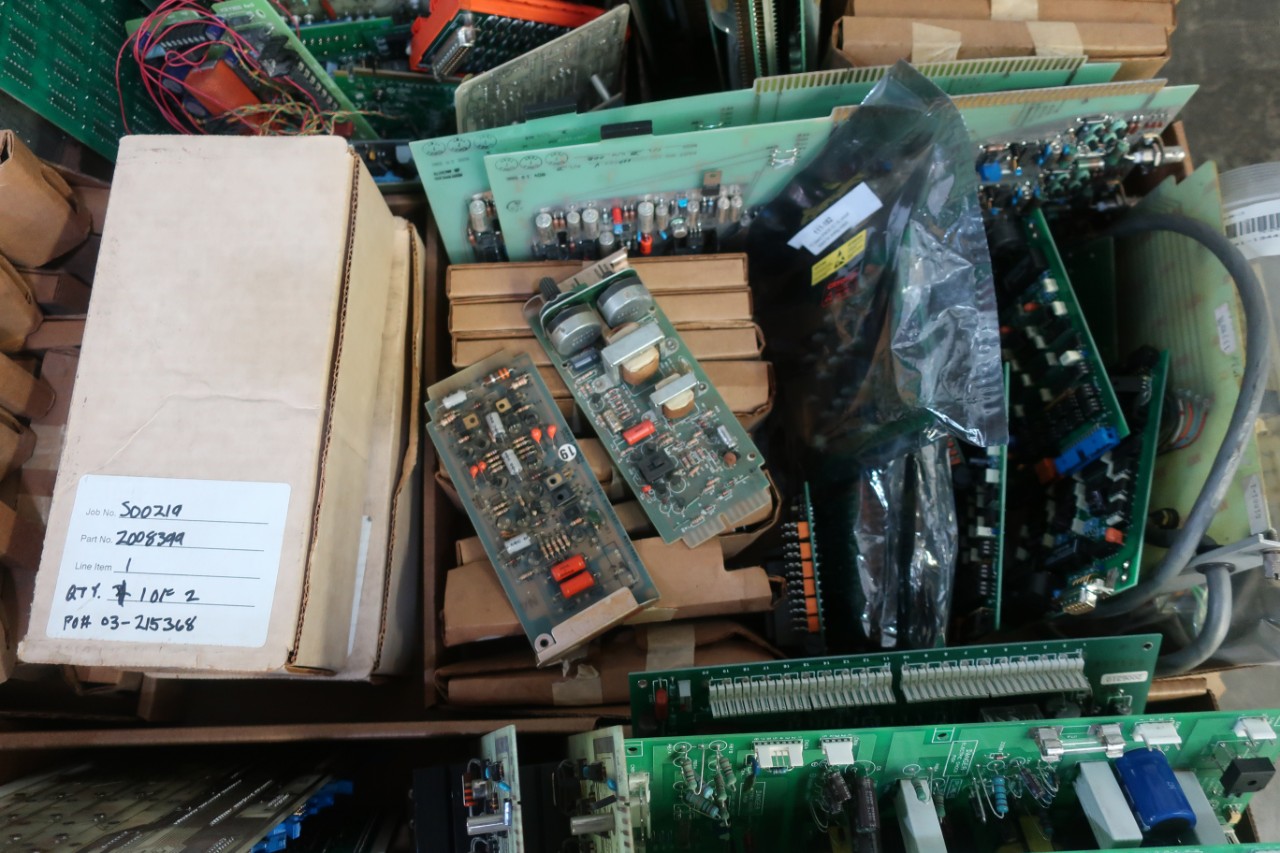 2 PALLETS OF ASSORTED PCB CIRCUIT BOARDS