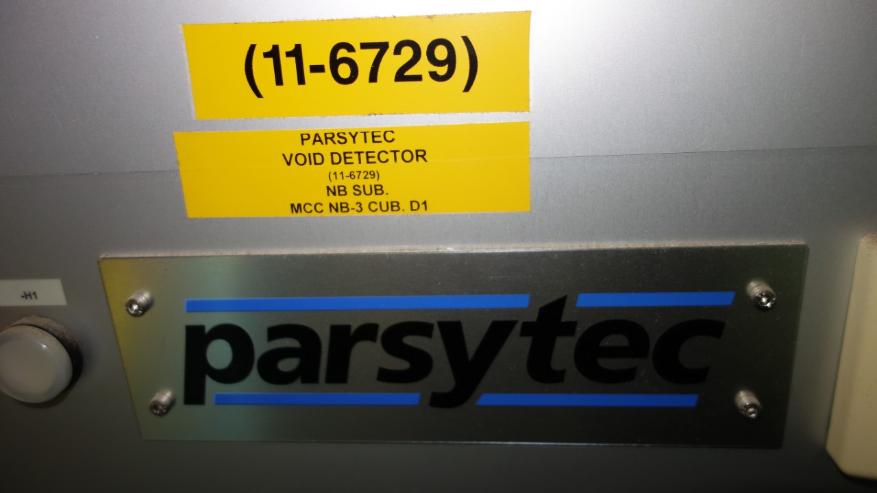 PARSYTEC VOID DETECTOR CONTROL CABINET