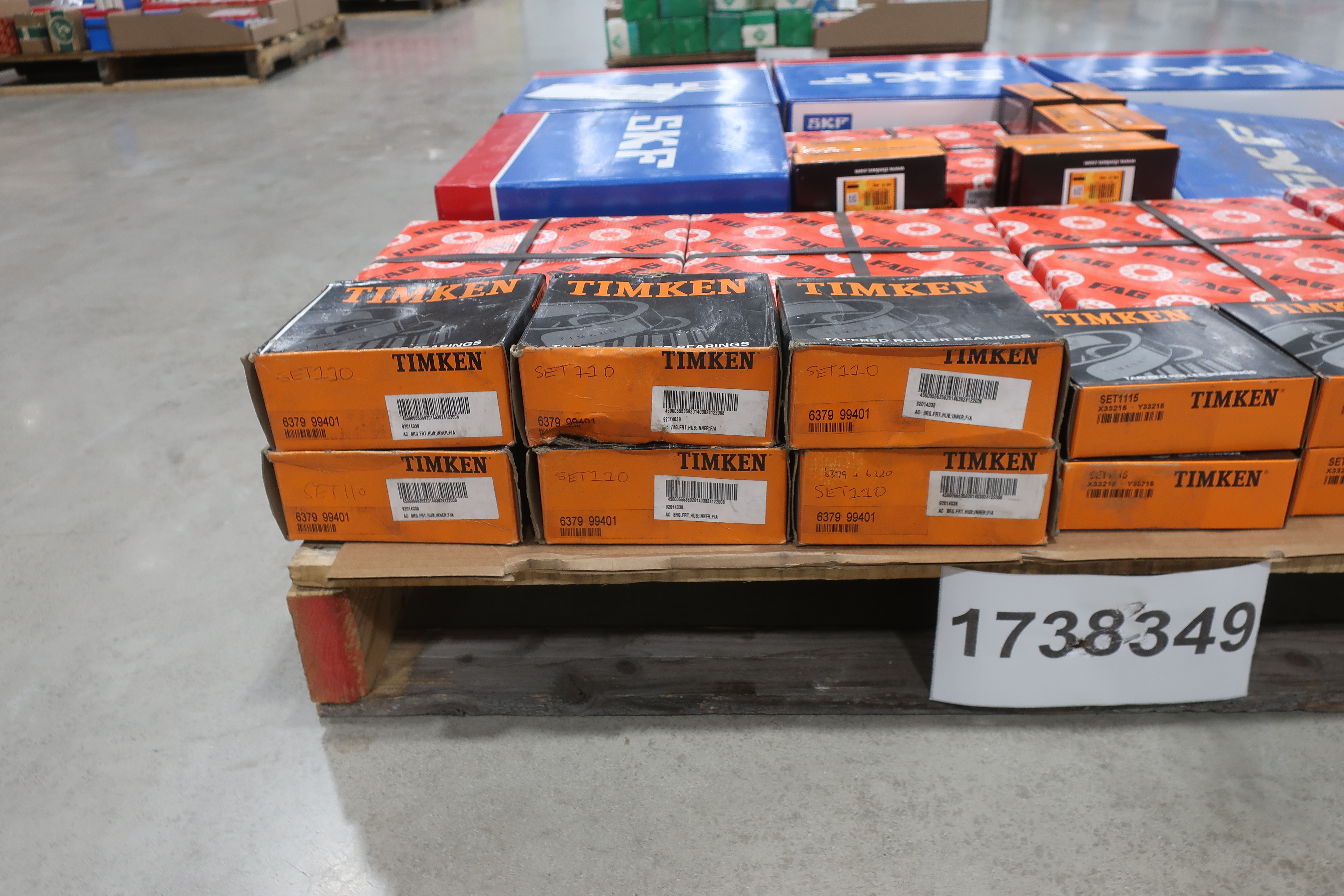 SKU 1738349 - PALLET OF ASSORTED ROLLER BEARINGS, SKF, FAG, TIMKEN For ...