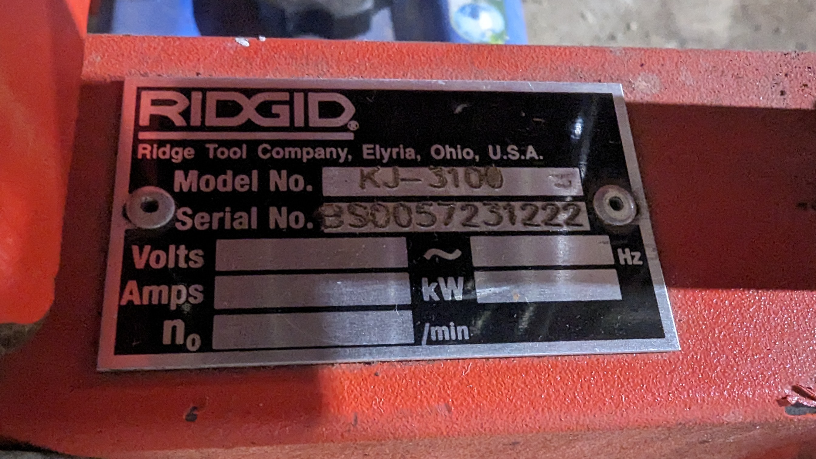 Ridgid KJ-3100 16 HP Dura Max Pressure Washer For Sale | Aucto
