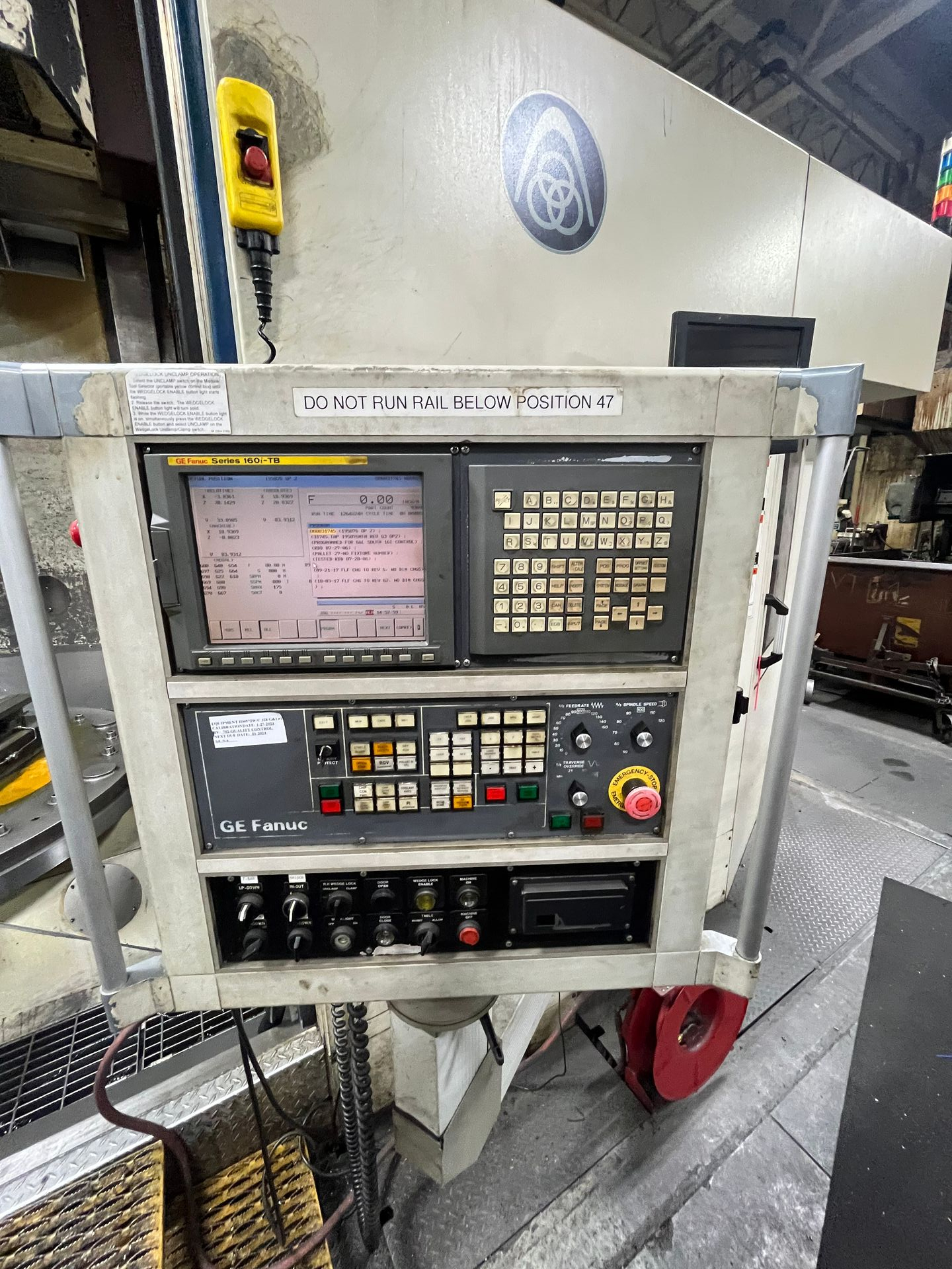 2005 Giddings & Lewis VTC 1600 w/ Fanuc 160i-TB Control W/ Tool Changer ...