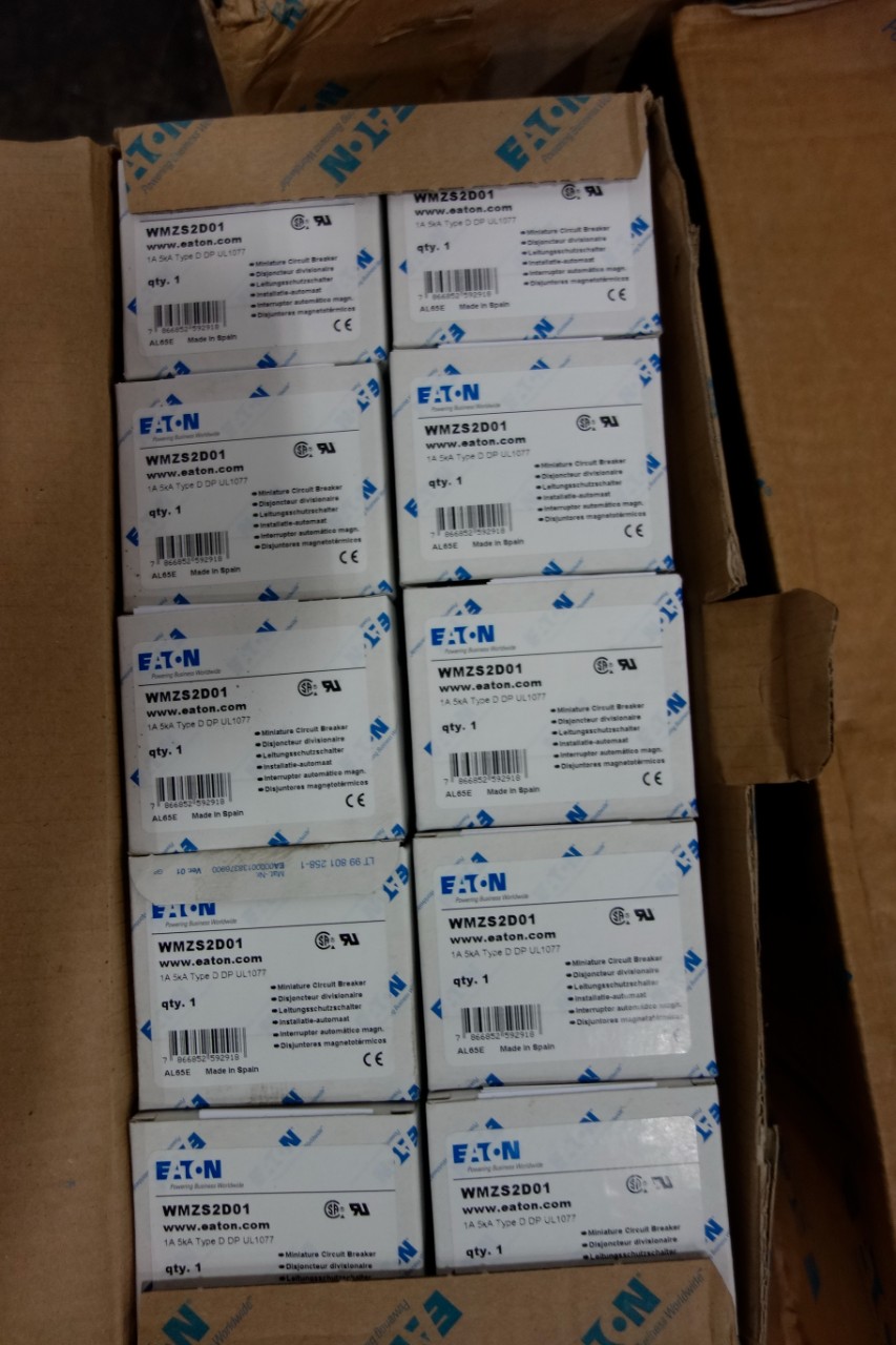 PALLET OF ASSORTED EATON CIRCUIT BREAKERS
