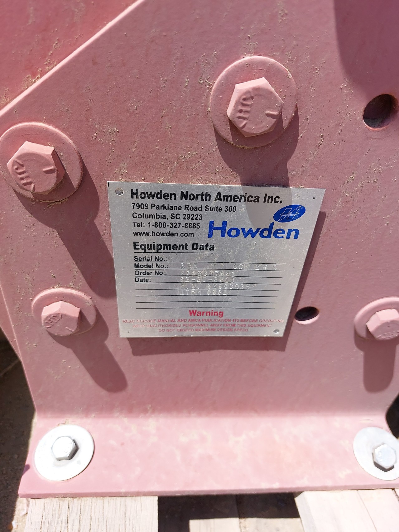 Howden Blower For Sale | Aucto