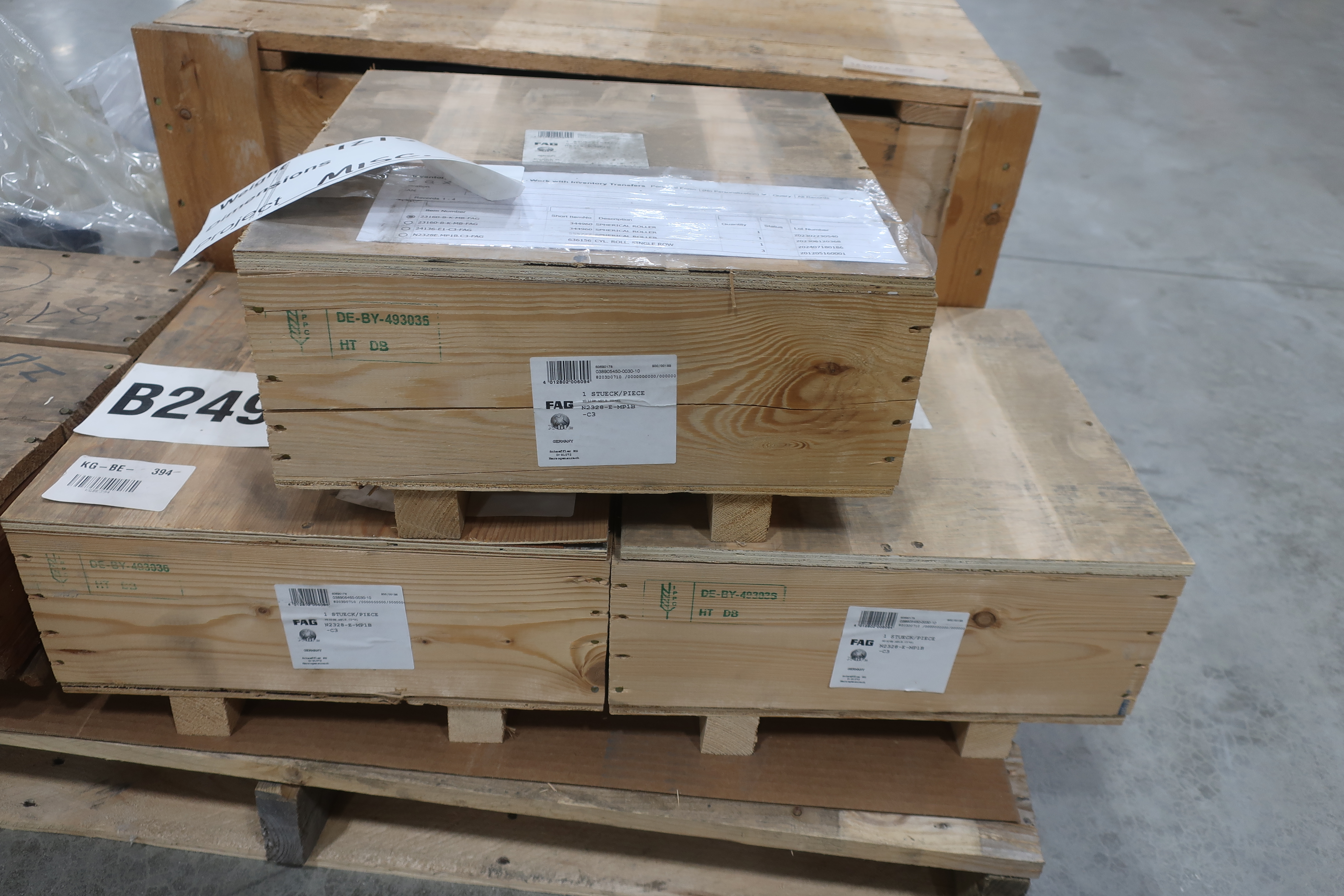 SKU 1738317 - PALLET OF ASSORTED ROLLER BEARINGS, TIMKEN, FAG, SKF, INA ...