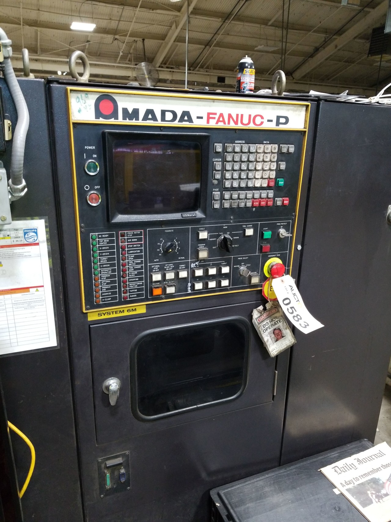 Amada PEGA-357 305072 CNC Turret Punch Press with AMADA-FANUC-P ...