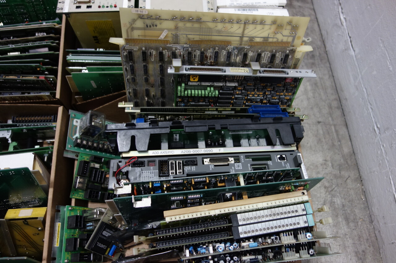 2 PALLETS OF ASSORTED PCB CIRCUIT BOARDS