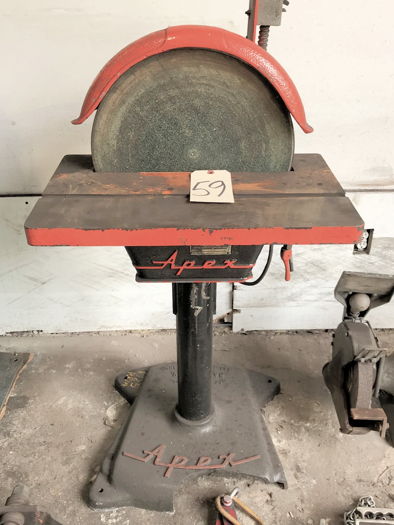 Apex Model 16-S, 16" Vertical Disc Sander, S/n 5293 For Sale | Aucto