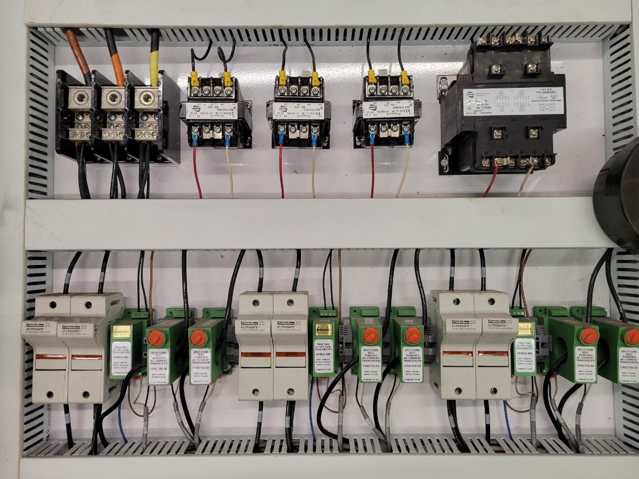 Custom Panel - Transformer, Transducers - Includes 3 x 1032A-V-48-70 ...