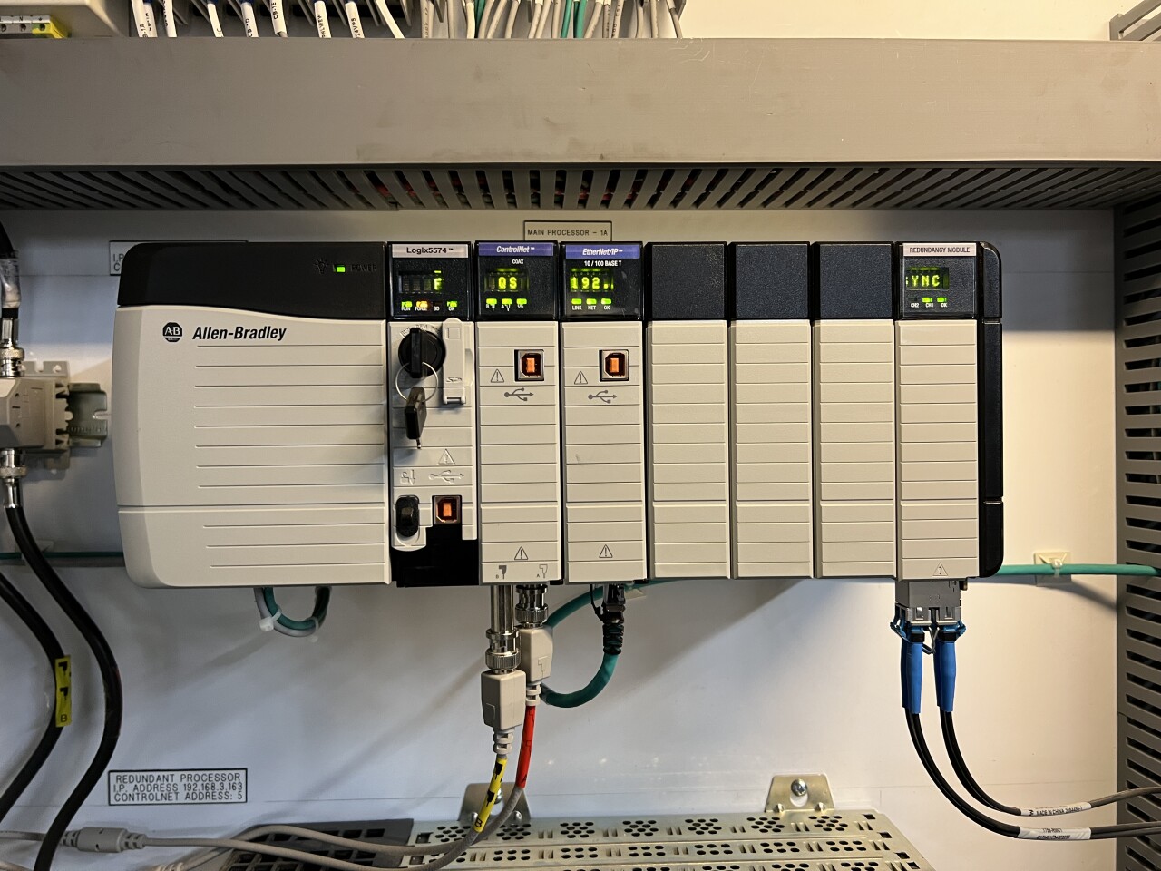 Cabinet with Allen Bradley Panelview and Controllogix PLCs For Sale | Aucto