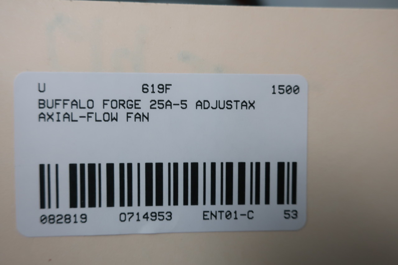 HOWDEN BUFFALO 25A-5 ADJUSTAX FAN MOTOR ASSEMBLY 3PH 460V-AC FAN For ...