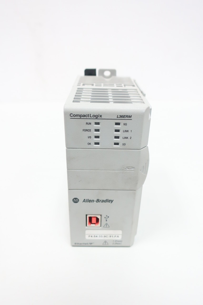 ALLEN BRADLEY 1769-L36ERM COMPACTLOGIX 3MB MOTION SER A CONTROLLER MODULE