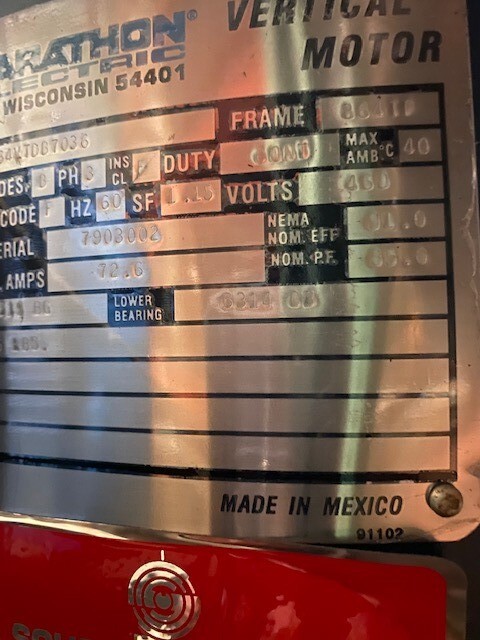 60hp Vertical Hollow Shaft Motor (2536216) Ridley Park