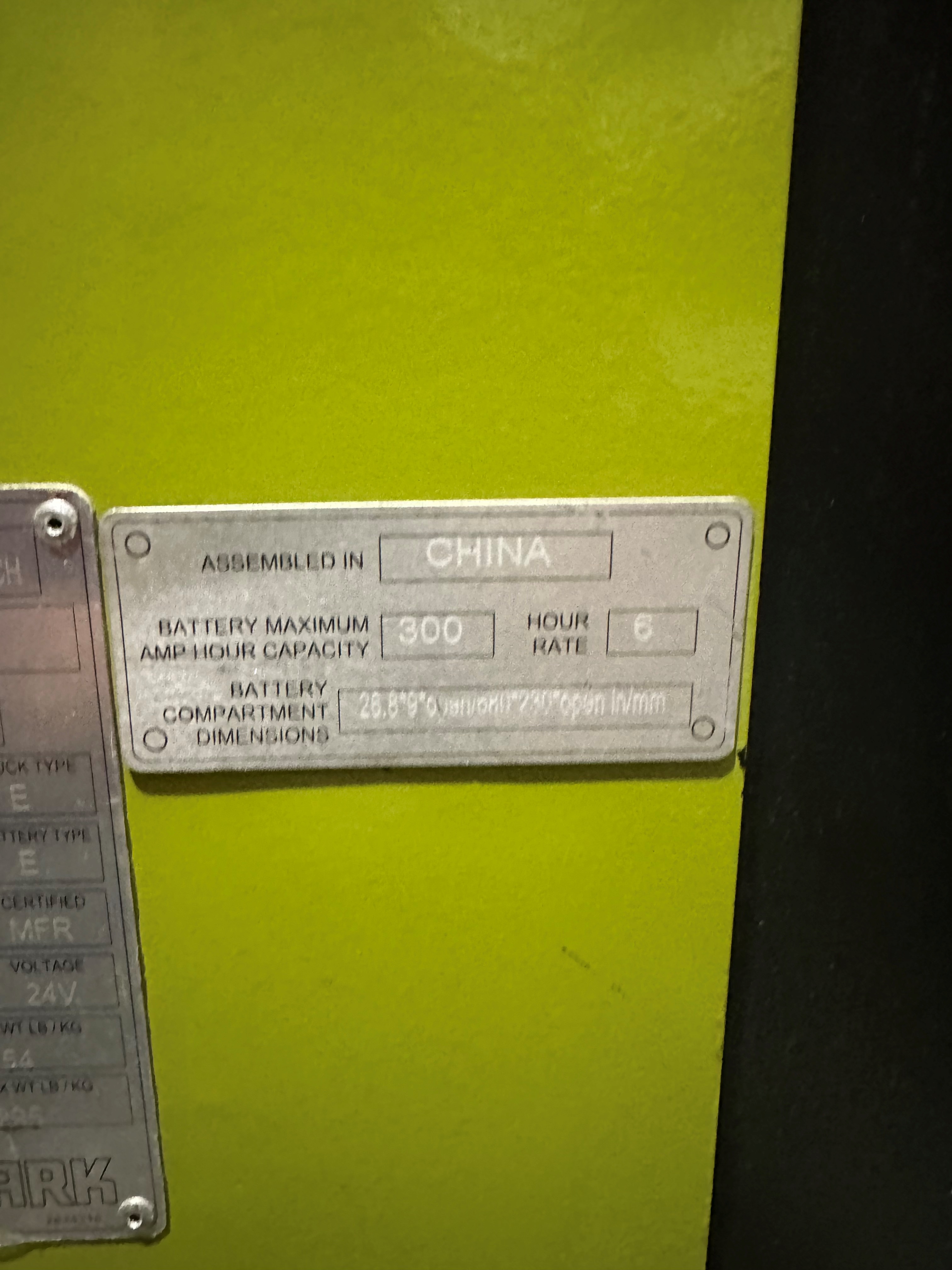 Clark WSTX22 Electric Counter-Balanced Stacker Lift