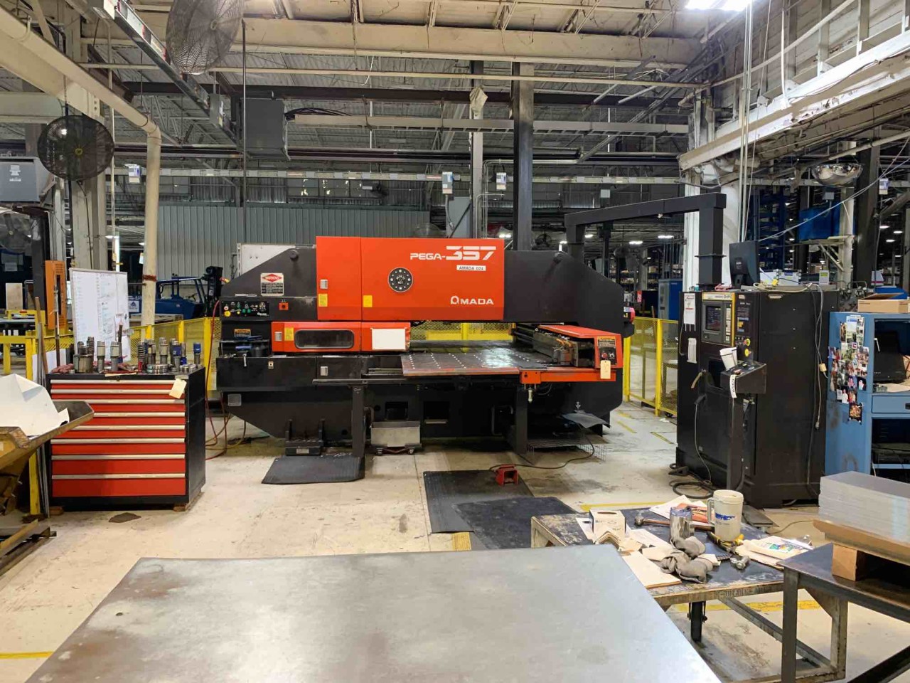 Amada PEGA-357 305072 CNC Turret Punch Press with Amadan-04P-C Controller