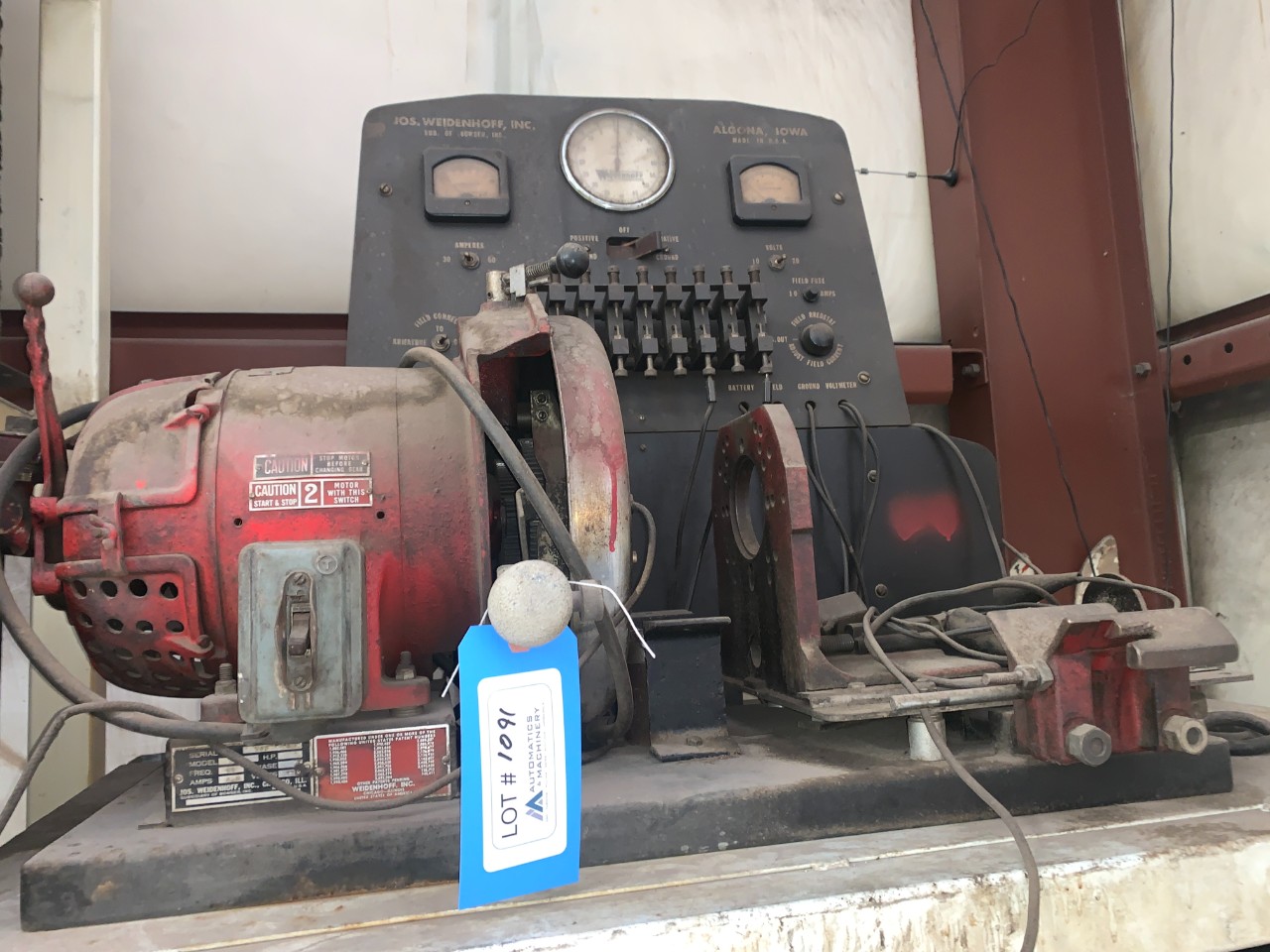 Jos. Weidenhoff Model 389 Generator & Magneto Test Bench