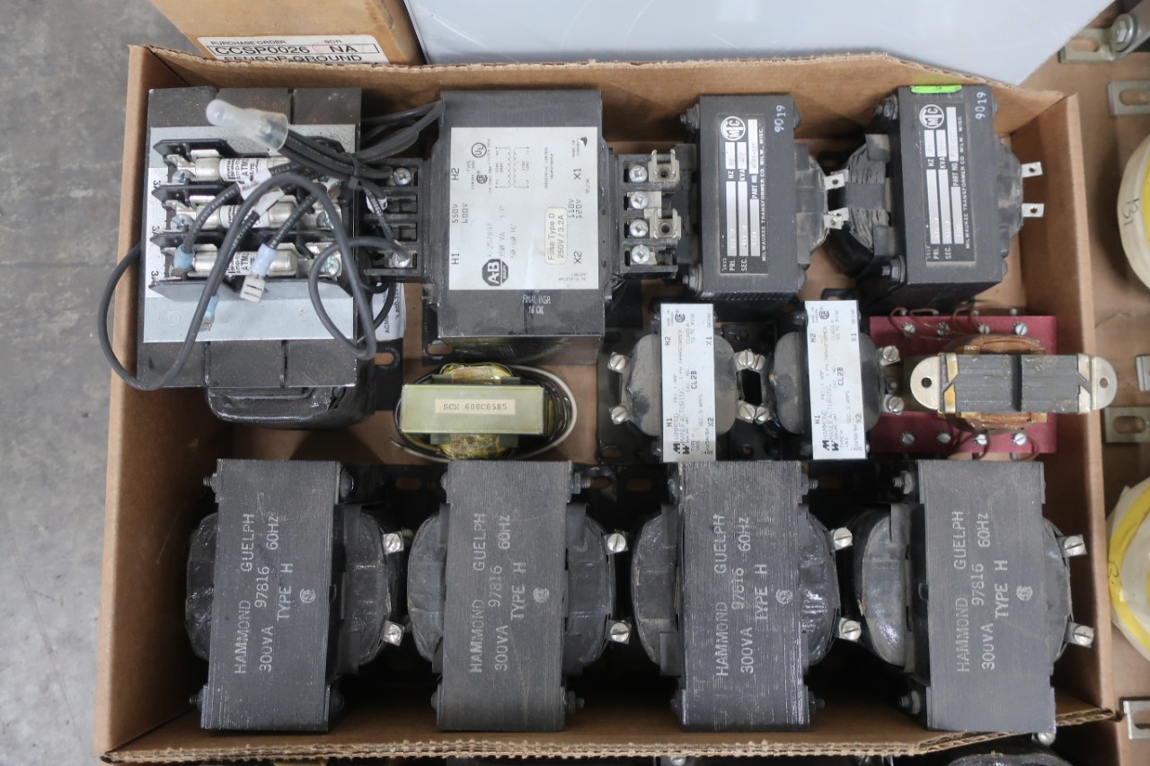 PALLET OF ASSORTED TRANSFORMERS