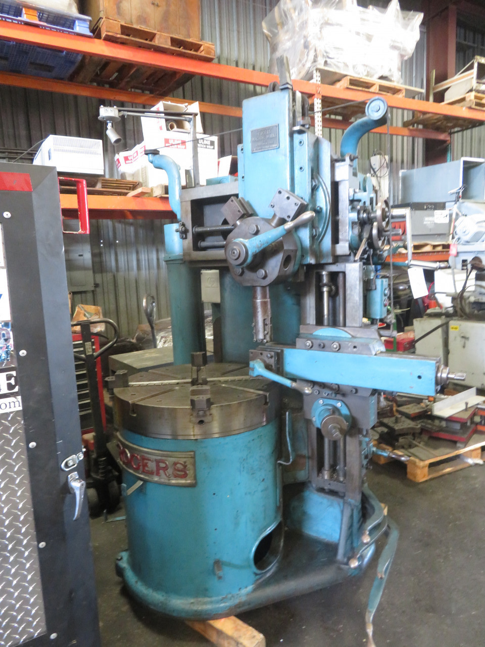Rogers Model IT 36 Inch Turret Lathe with Side head and 5 position Turret