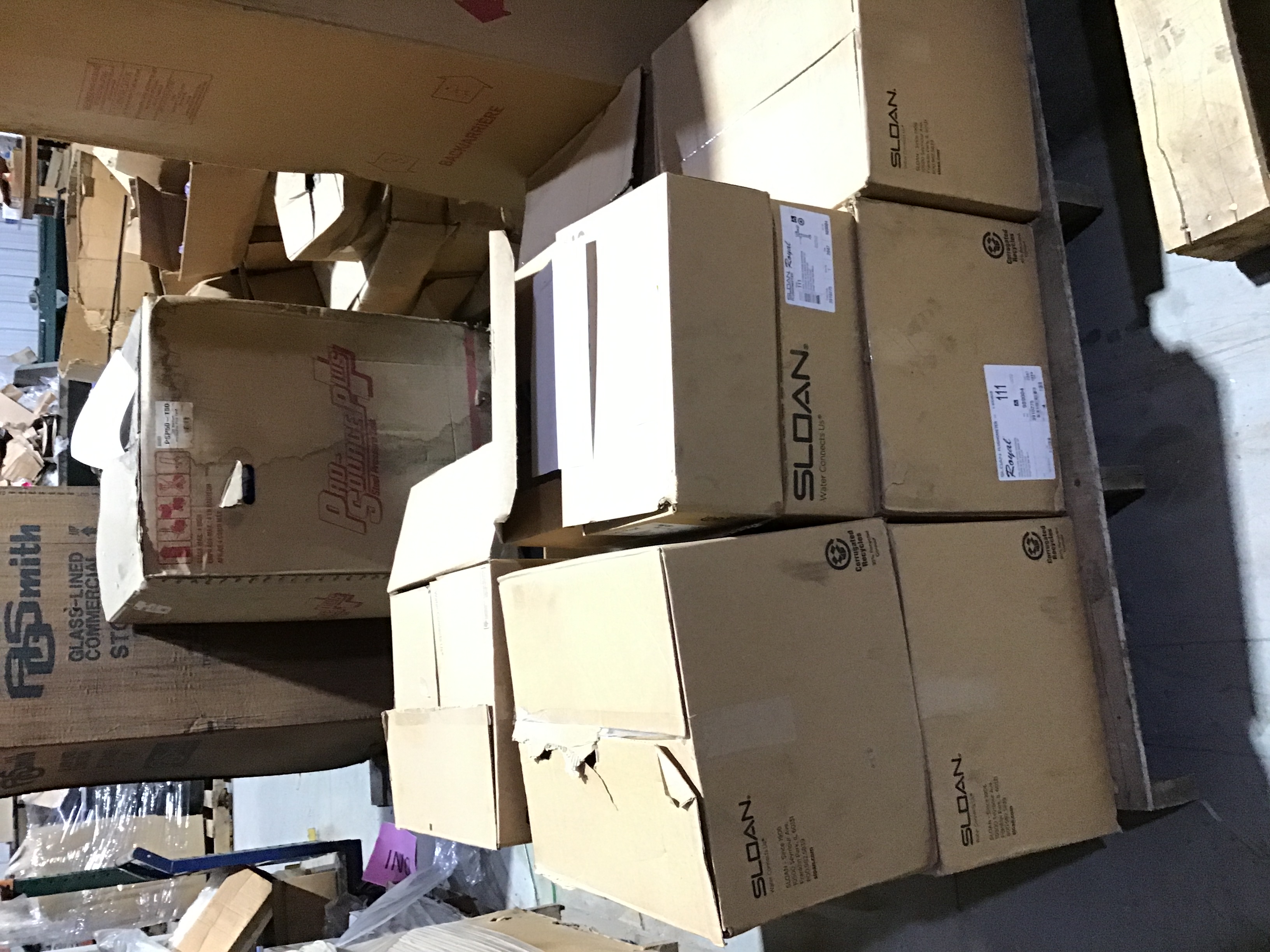 SURPLUS OF PLUMBING HOT WATER HEATERS, VALVES & FIXTURES - QTY 19 PALLETS (Quantity of 19) For ...