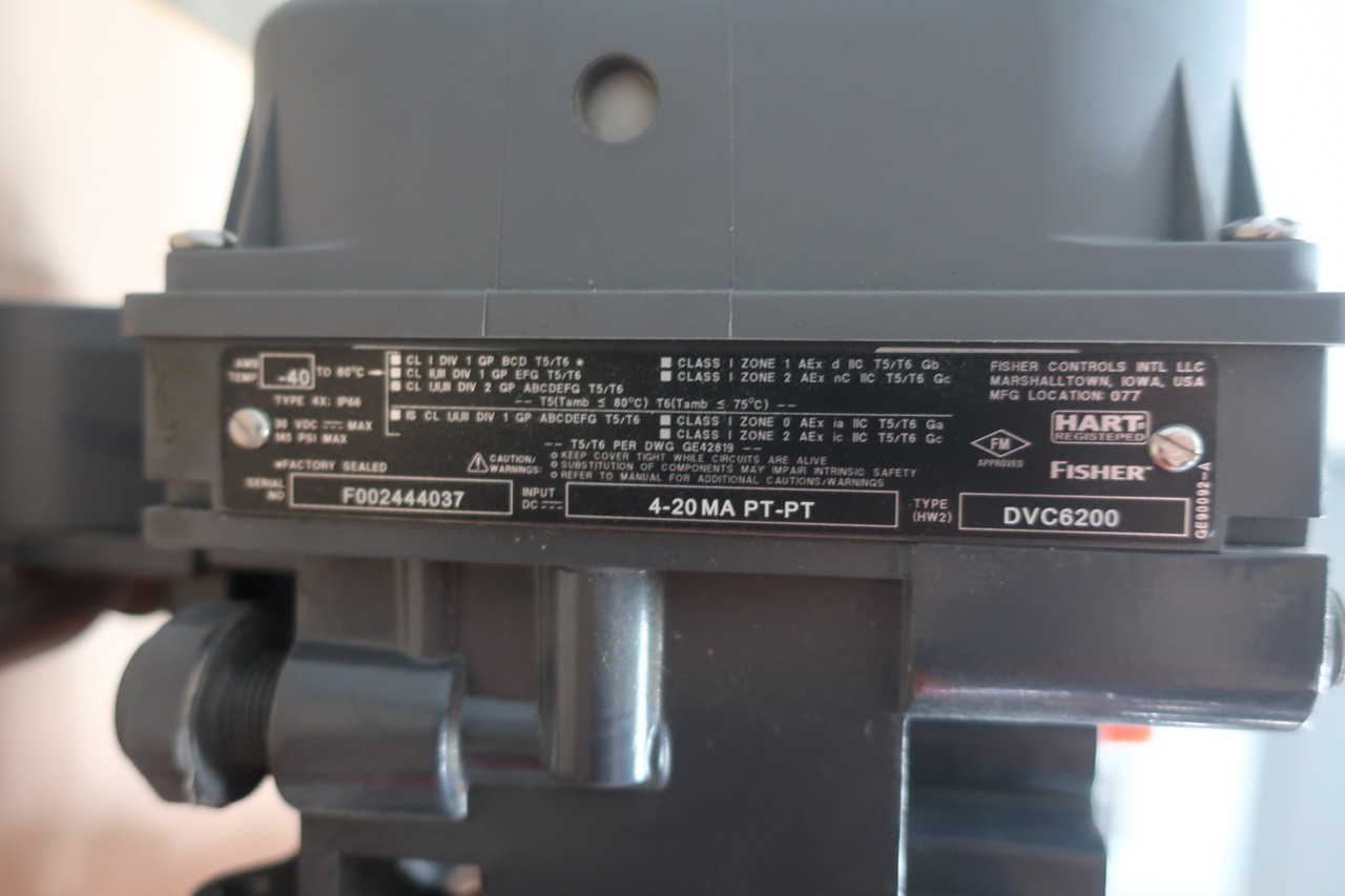 FISHER V150 VEE-BALL PNEUMATIC RPE0600U 150 STEEL FLANGED DVC6200 8IN ...