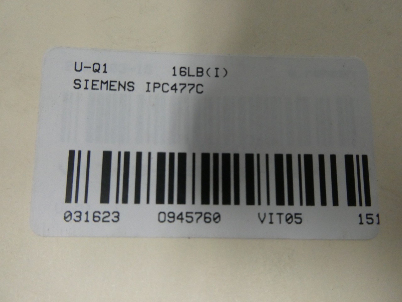 SIEMENS IPC477C 6AV7883-6AA20-7DA0 OPERATOR INTERFACE PANEL