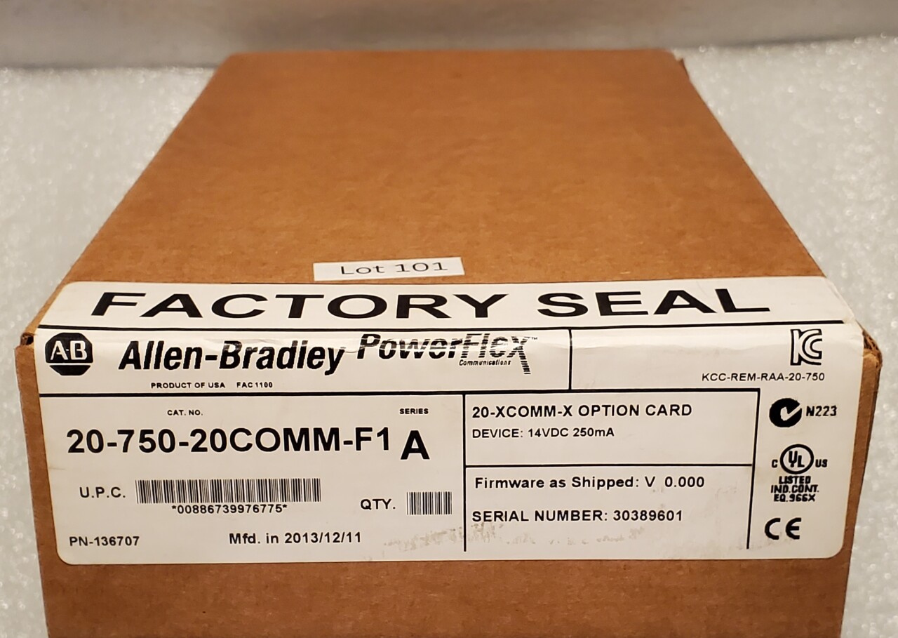 Allen Bradley Communication Carrier Card 20-750-20COMM-F1 For Sale | Aucto