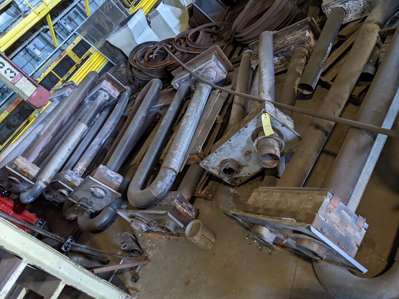 ROW OF ASSORTED STEEL BURNER TUBES For Sale | Aucto