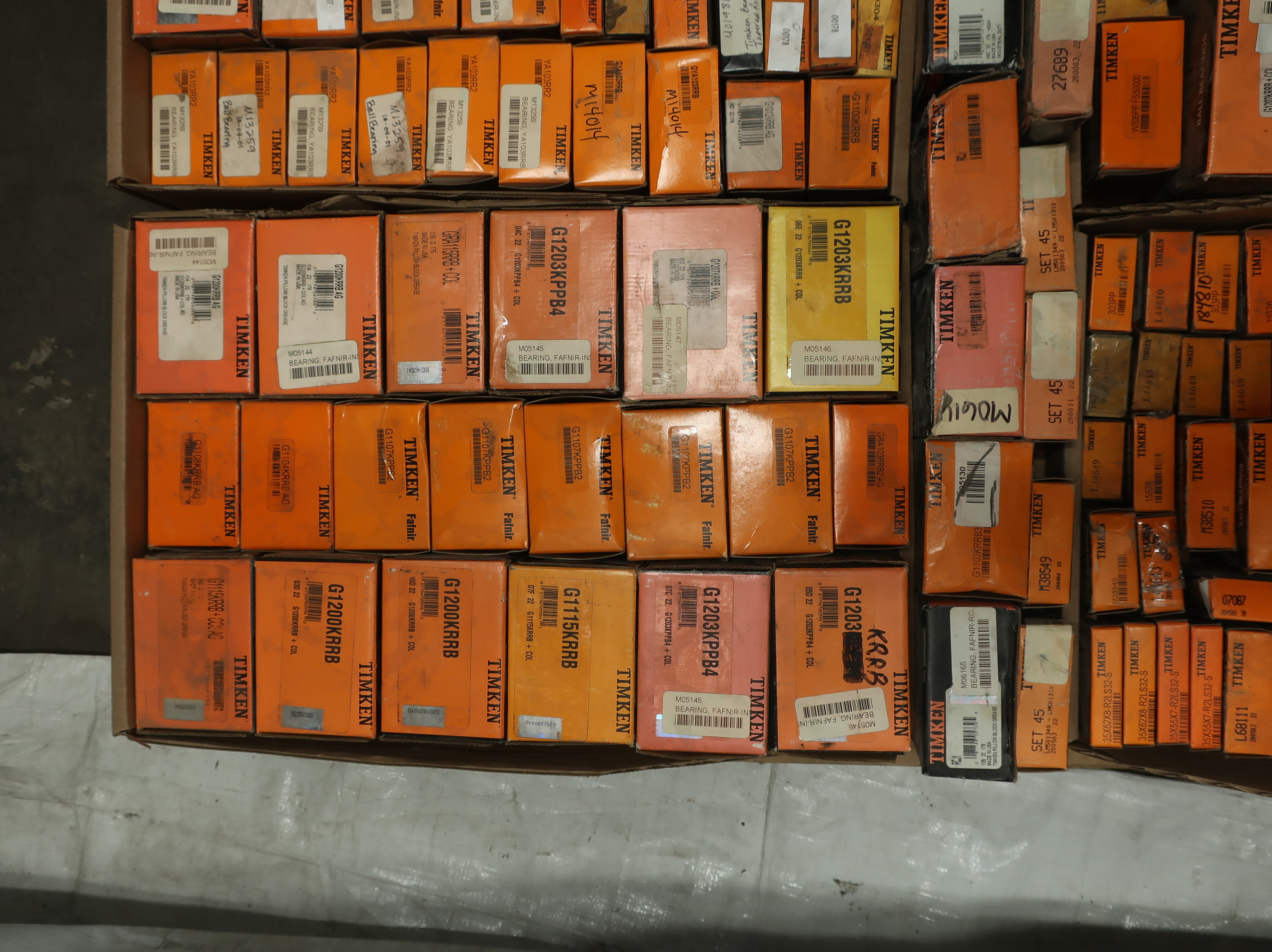 SKU 1739350 - PALLET OF ASSORTED TIMKEN BEARINGS, BALL, ROLLER, PILLOW ...