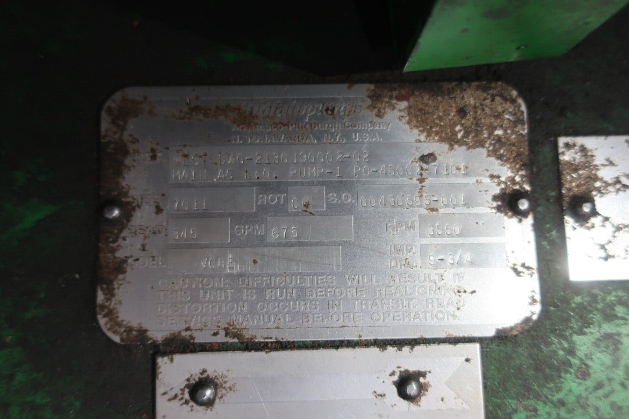 BUFFALO VCRE LUBE OIL PUMP For Sale | Aucto