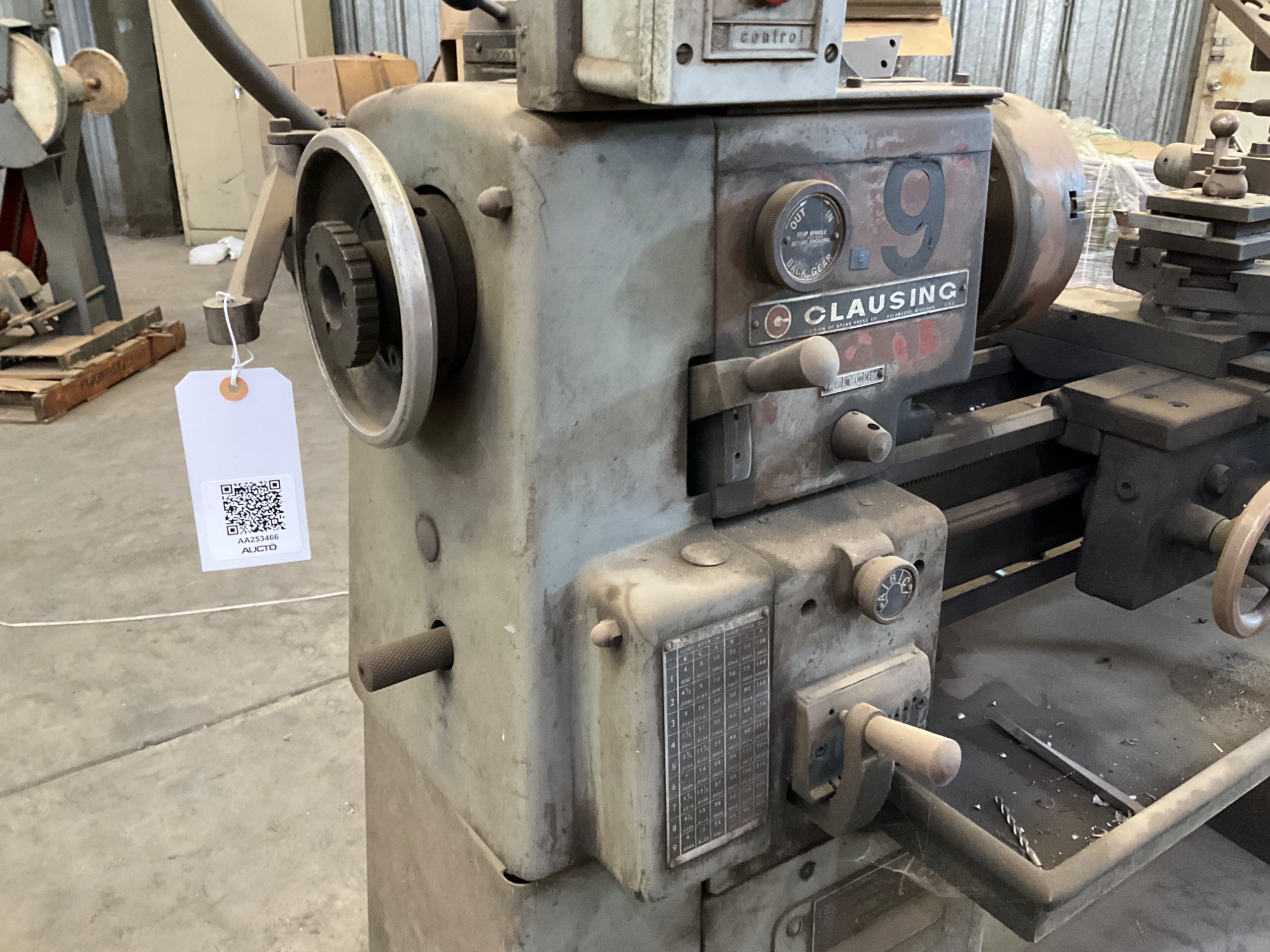 CLAUSING 5914 MANUAL LATHE For Sale | Aucto