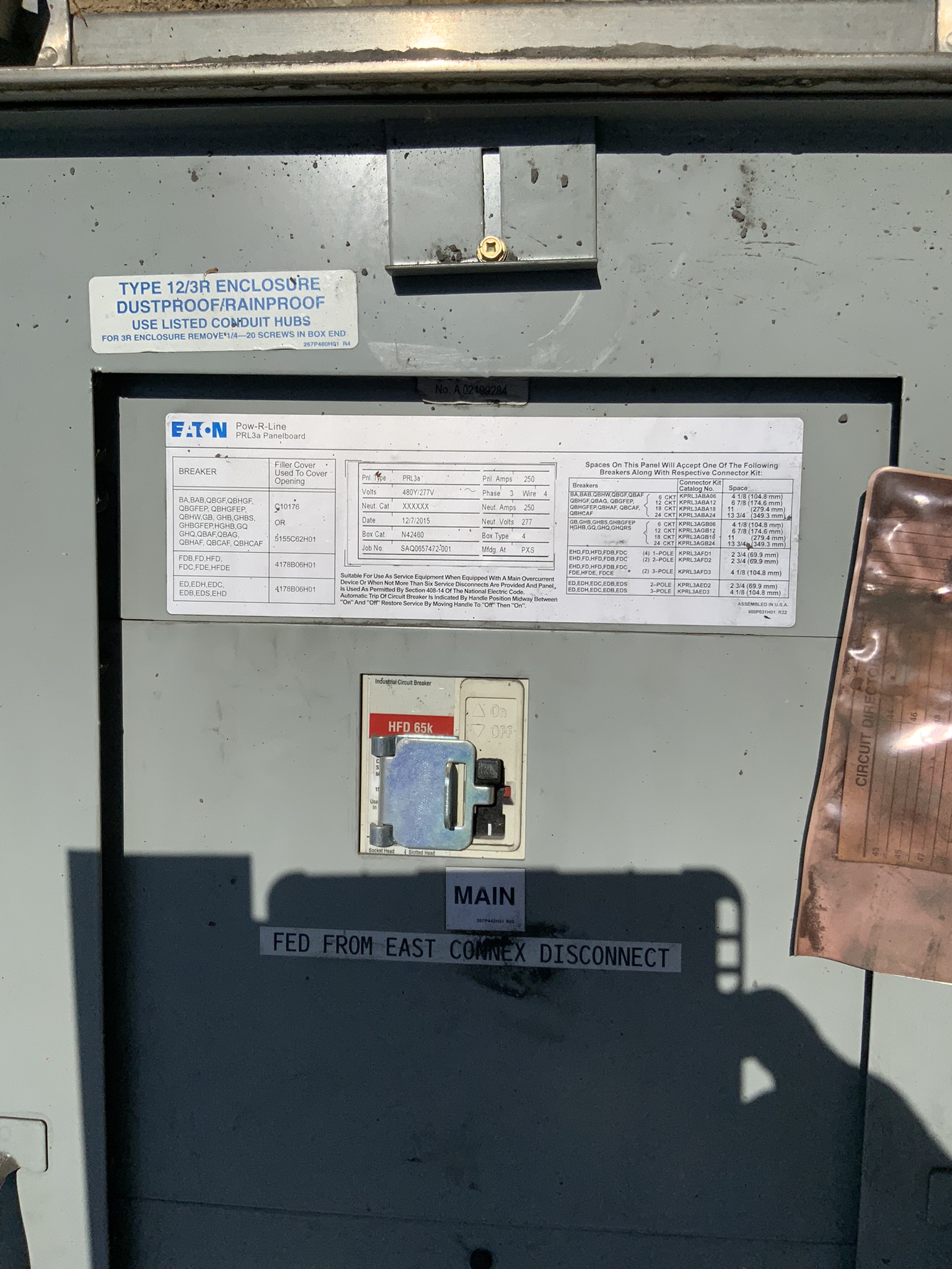 Bulk Lot of GE and Eaton Transformers, Breakers, Power Panelboard Enclosure