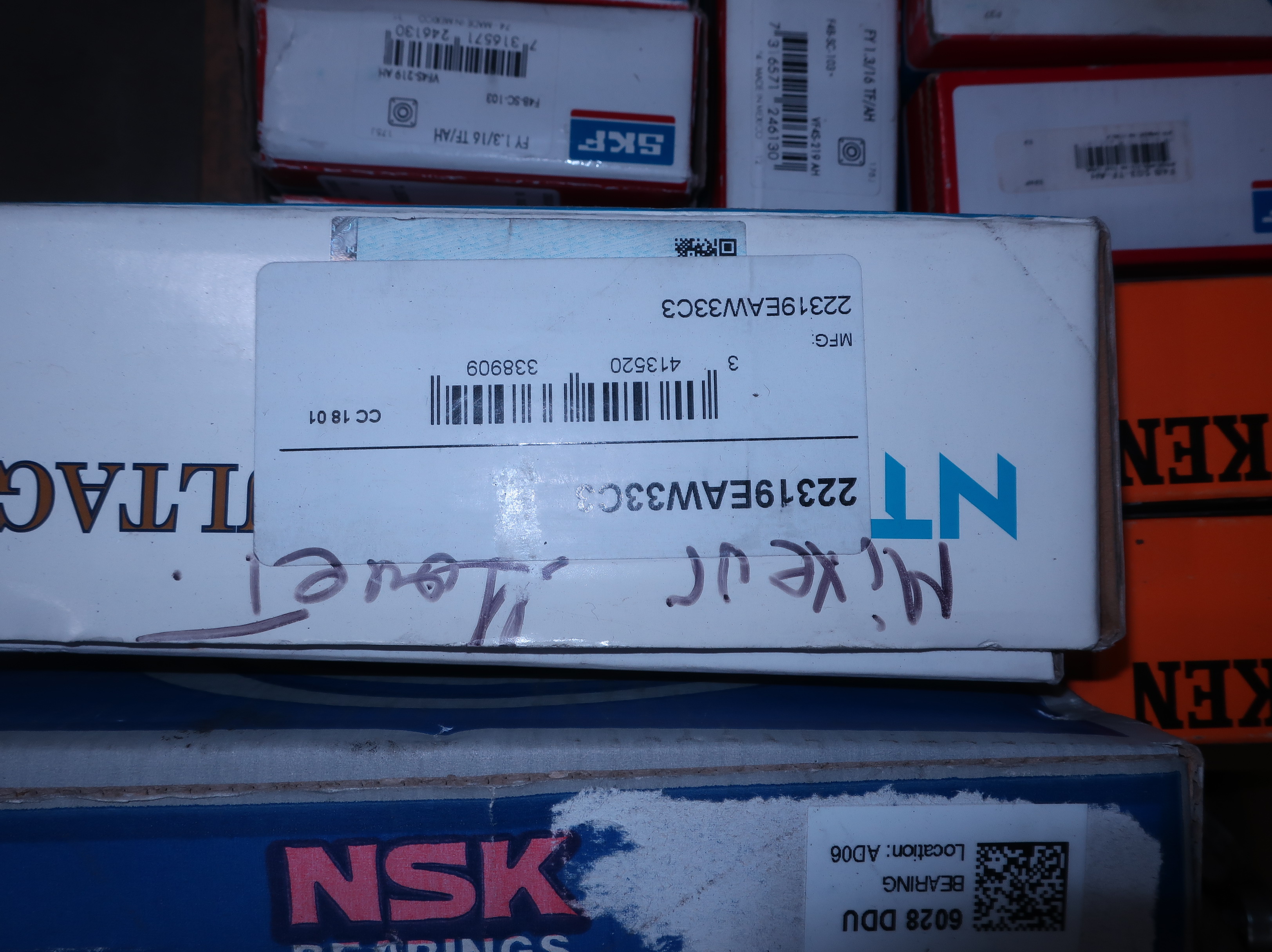 SKU 1735932 - PALLET OF ASSORTED BEARINGS, TIMKEN, INA, SKF For Sale ...