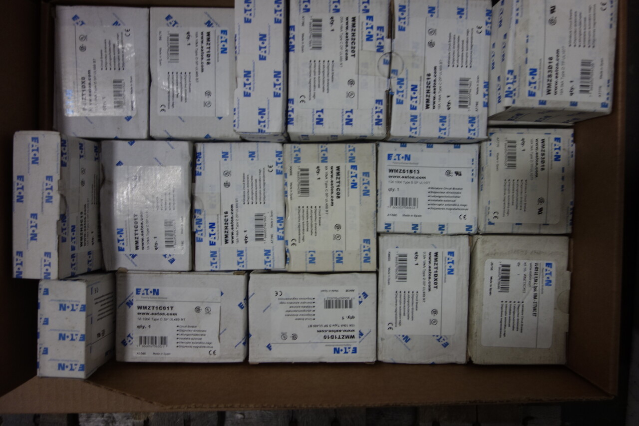 2 PALLETS OF ASSORTED EATON CIRCUIT BREAKERS