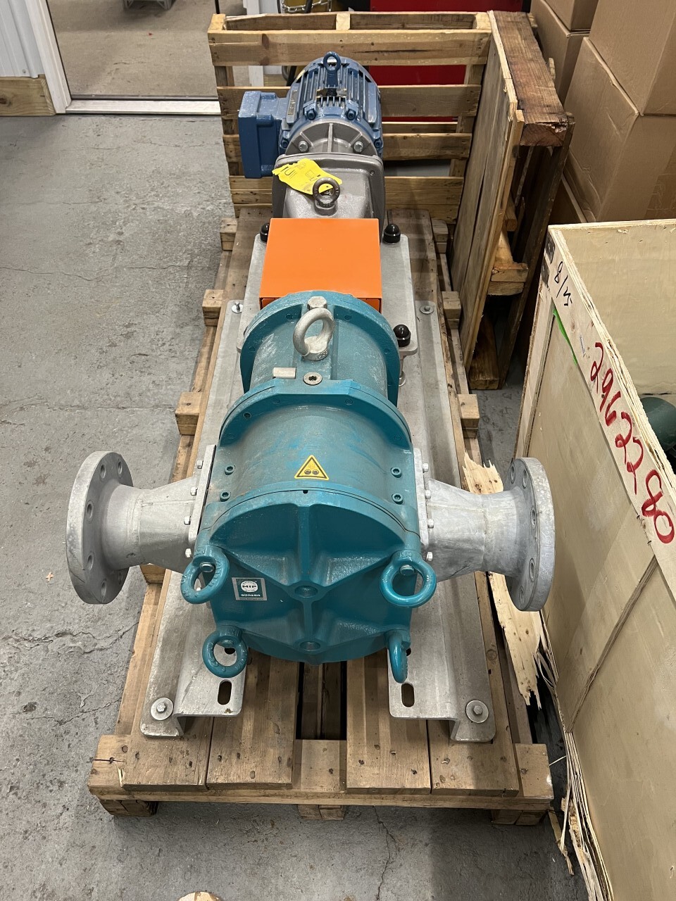 Borger CL390 lobe pump skid