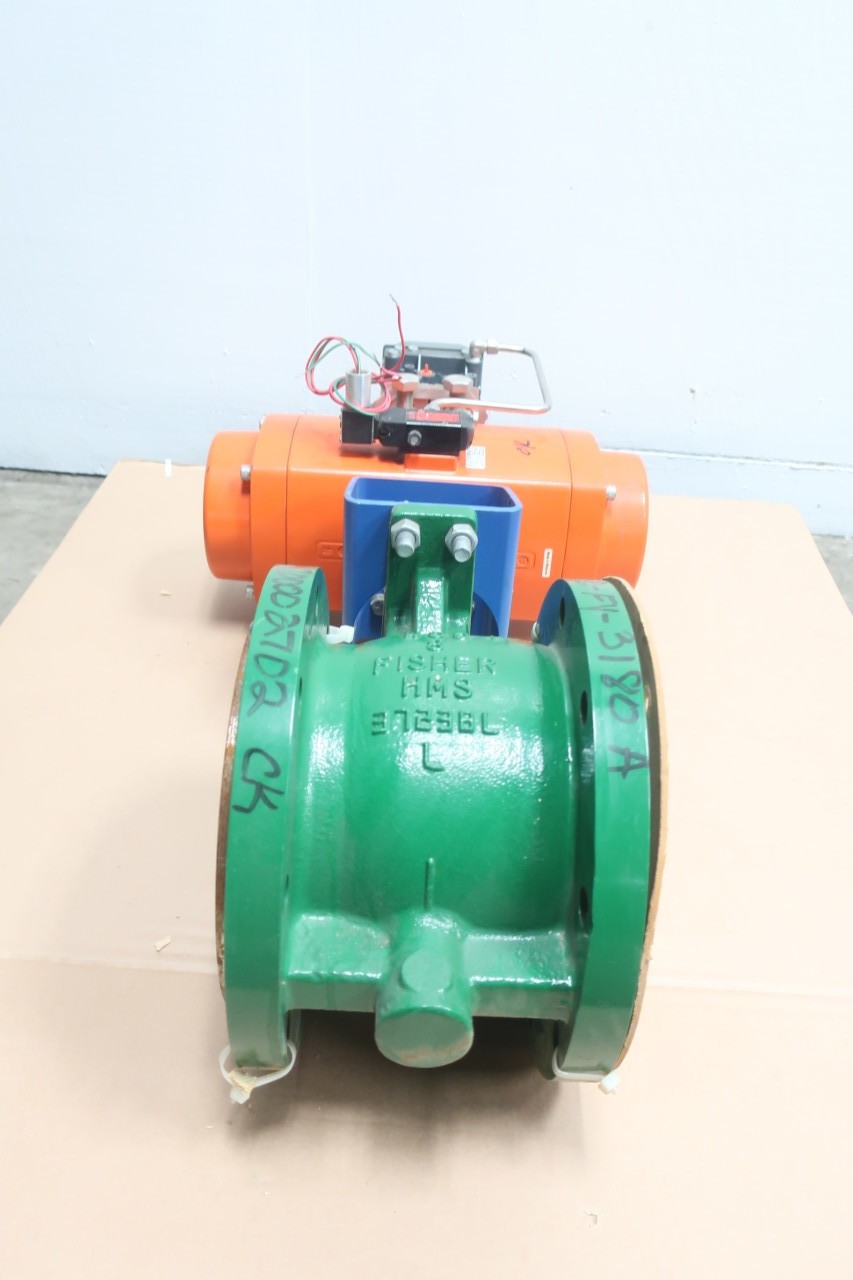 FISHER V150 VEE-BALL PNEUMATIC RPE0600U 150 STEEL FLANGED DVC6200 8IN ...