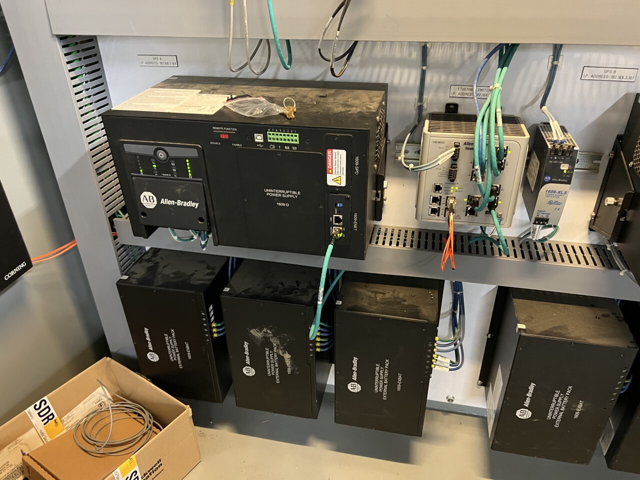 Cabinet with Allen Bradley Panelview and Controllogix PLCs For Sale | Aucto