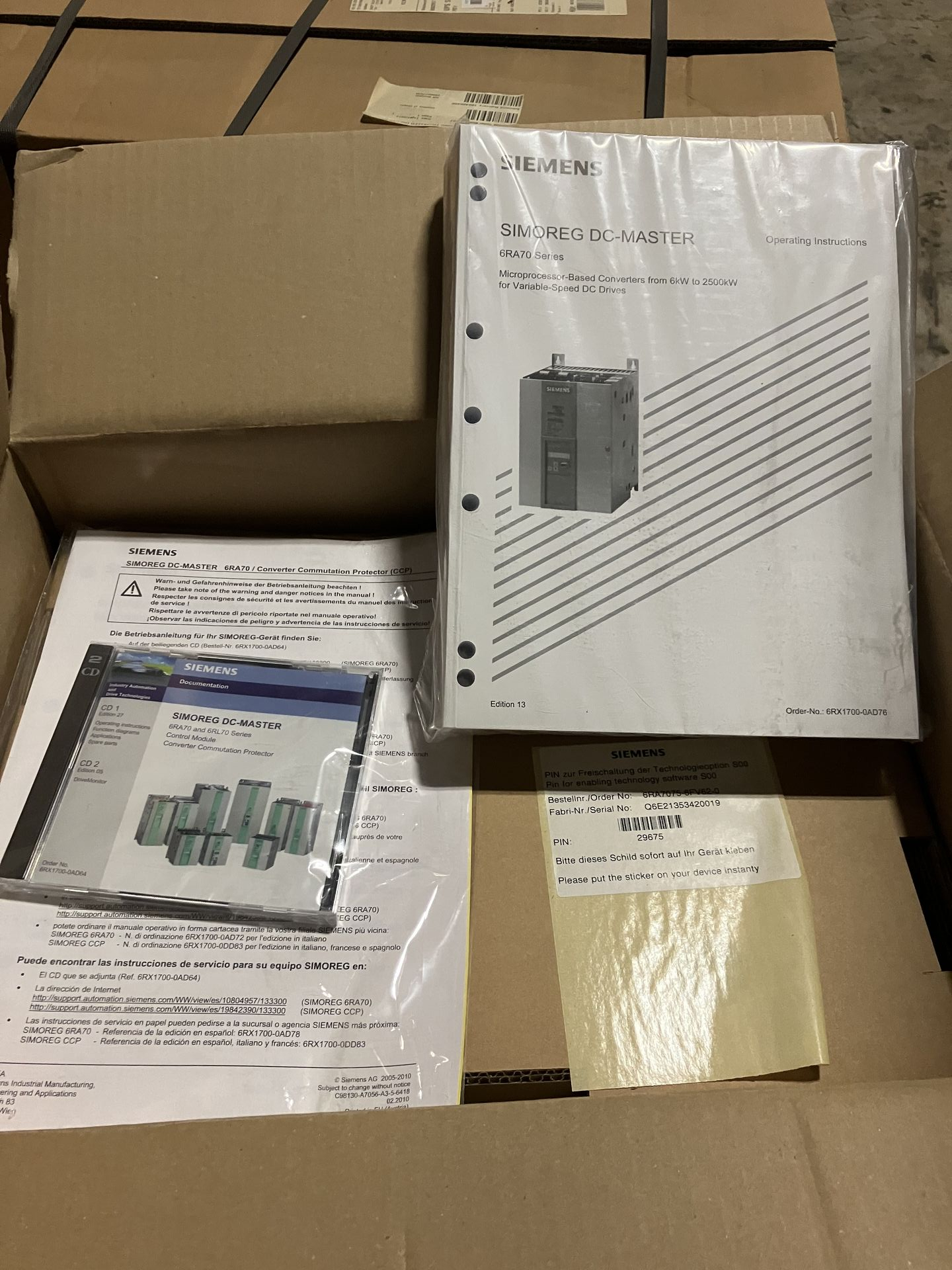 SIEMENS 6RA7075-6FV62-0Z+X0A DC DRIVE