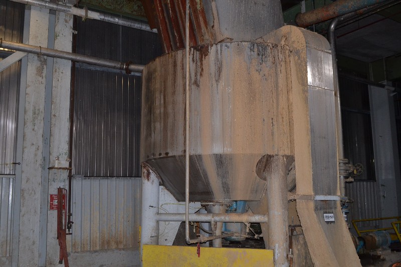 STAINLESS PULPER MIXING TANK WITH AGITATOR, WESTINGHOUSE 125HP MOTOR