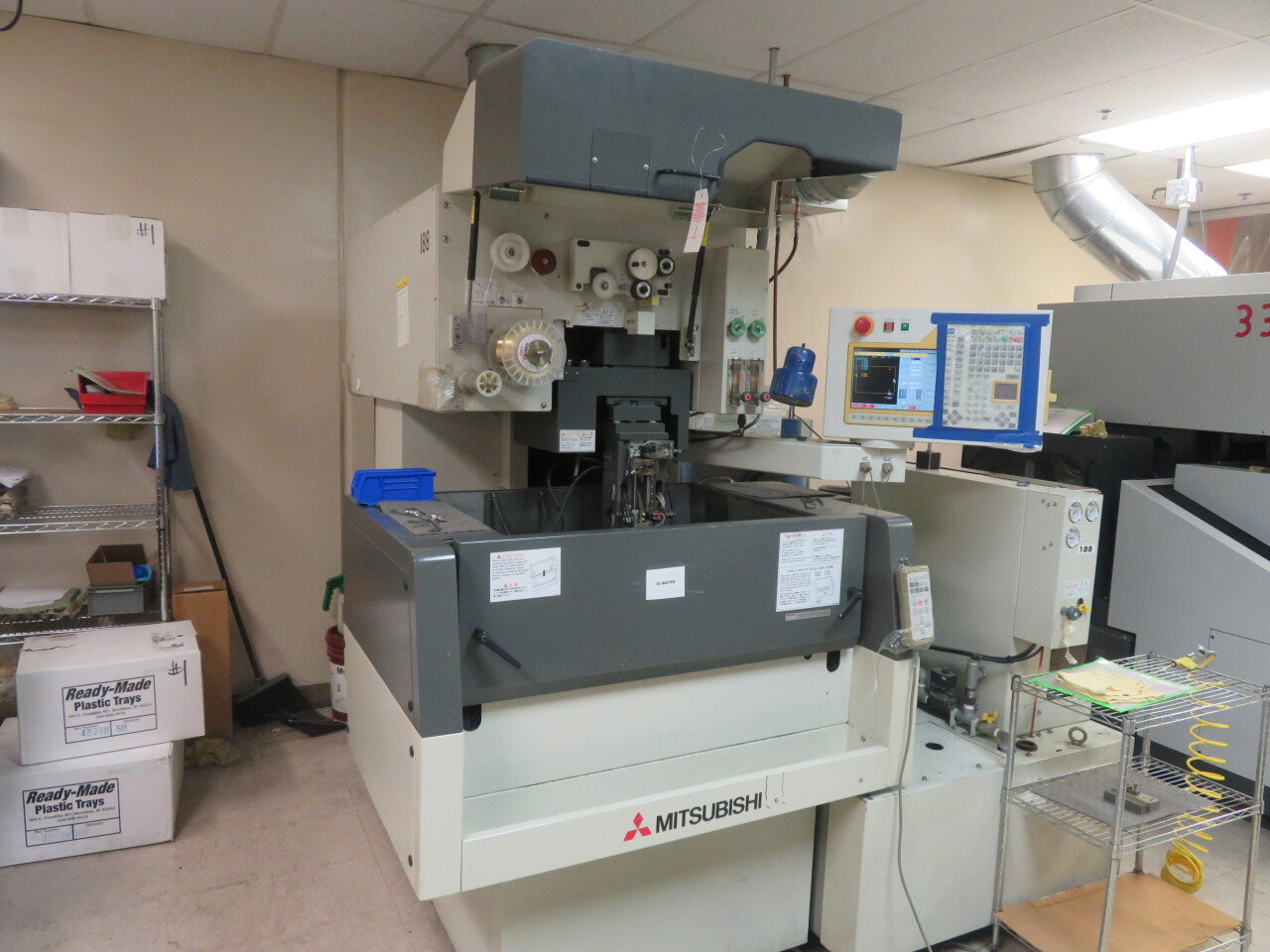 Mitsubishi Model FA10M CNC Wire EDM Machine with W21FA-2 Control, MFG. 2000