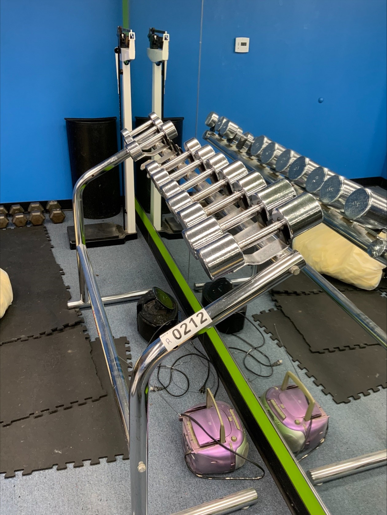 Universal Hand Weight Set W/ Rack