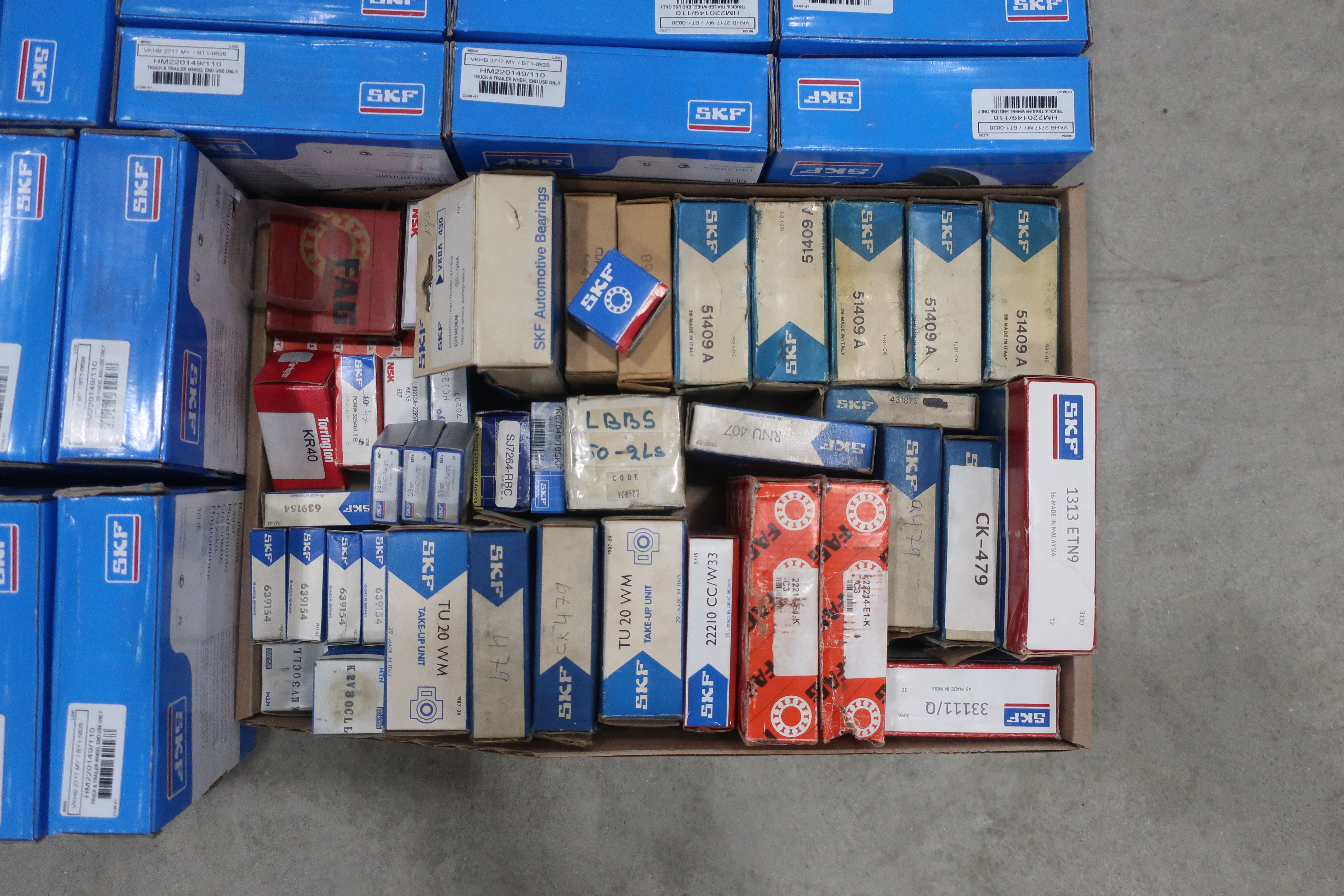 SKU 1738666 - PALLET OF ASSORTED BEARINGS, RHP, SKF, IKO, FAG For Sale ...