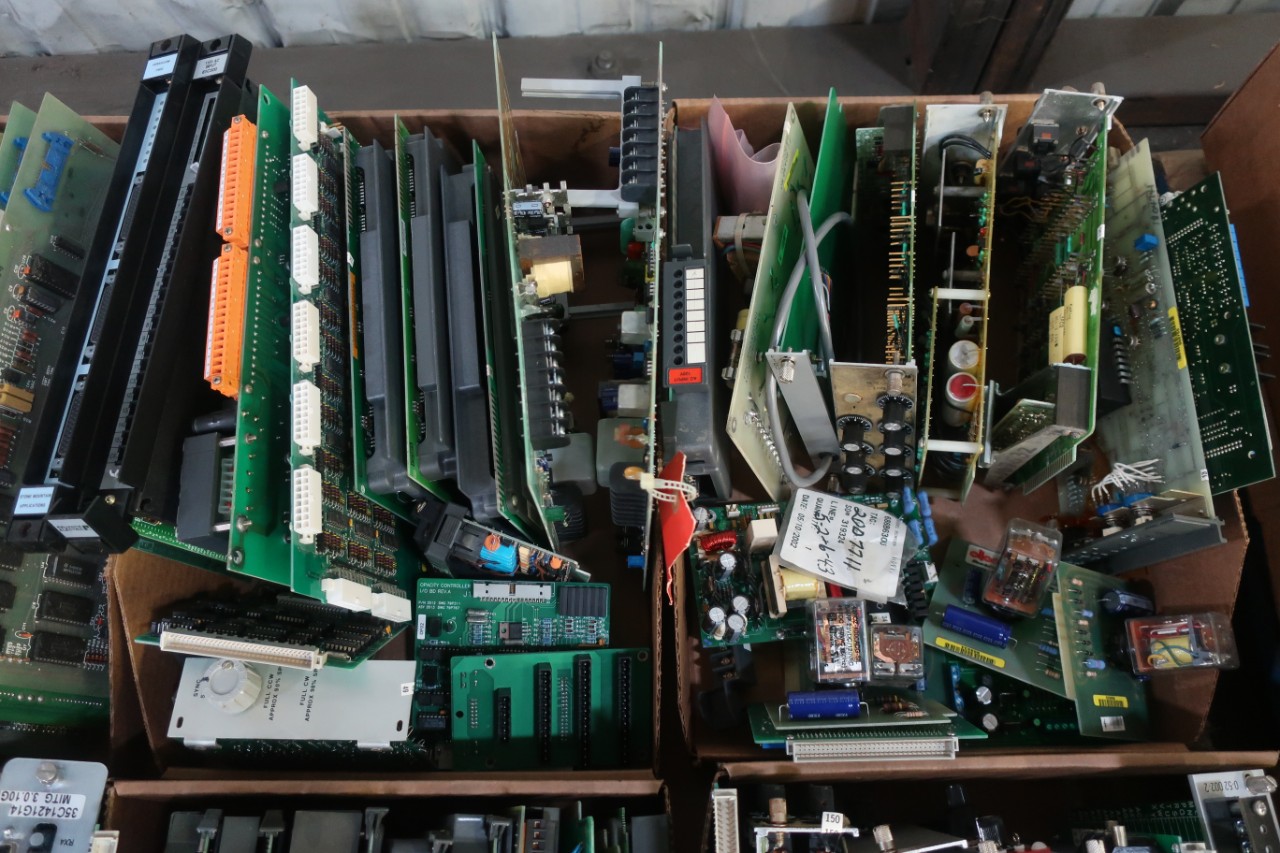 2 PALLETS OF ASSORTED PCB CIRCUIT BOARDS