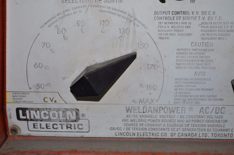 LINCOLN ELECTRIC AC-225/DC-210/6 TYPE K1292CV WELDER For Sale | Aucto