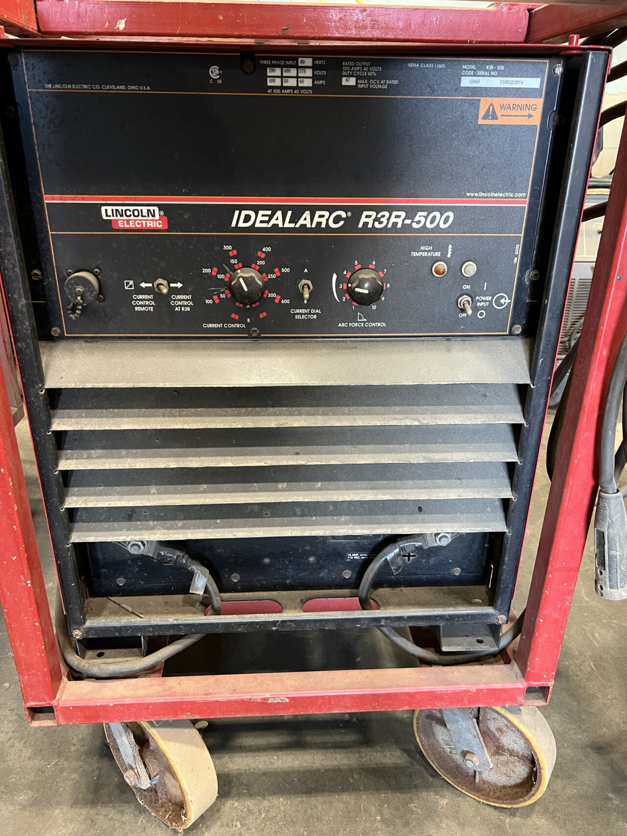 Lincoln Electric Idealarc R3R-500 TIG Welder